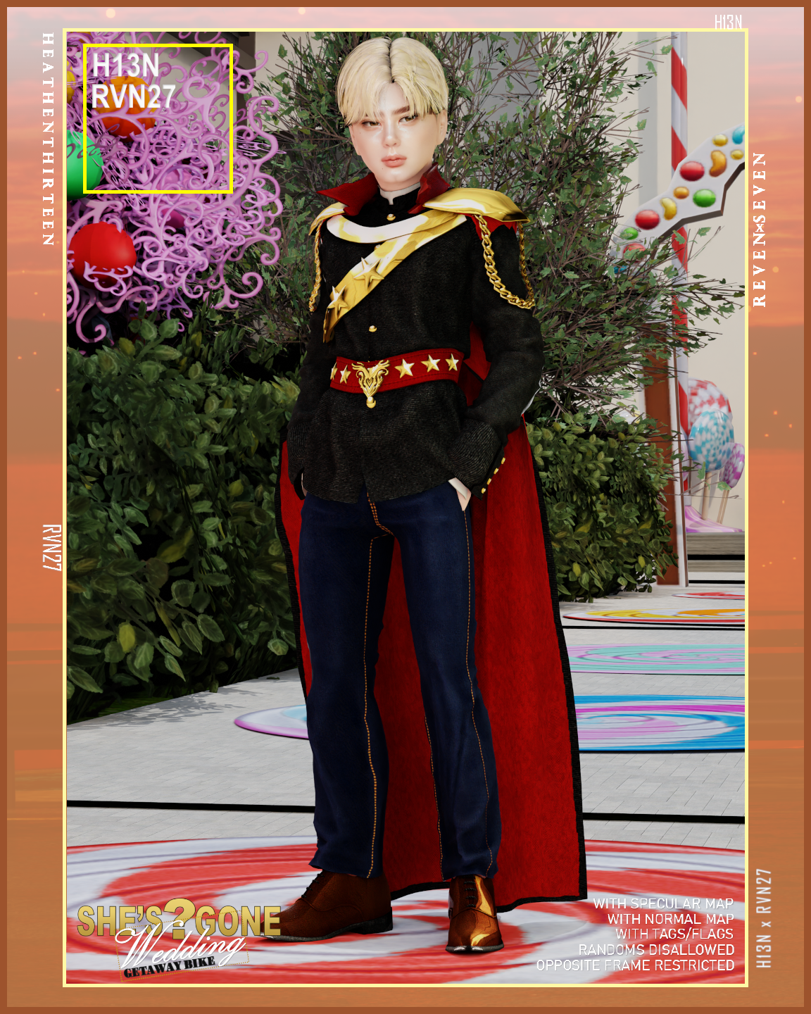 Boy's Regal Inspired Embellished Epaulette Cape Formal Jacket - Gallery ...