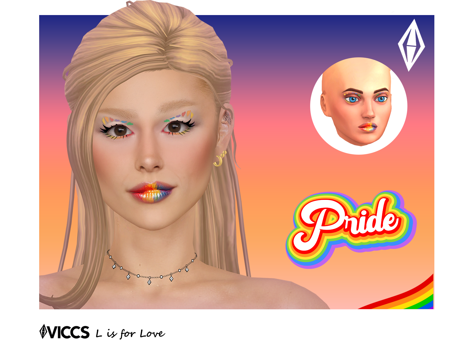 VICCS_ L IS FOR LOVE MAKEUP - Gallery - The Sims 4 Create a Sim - CurseForge
