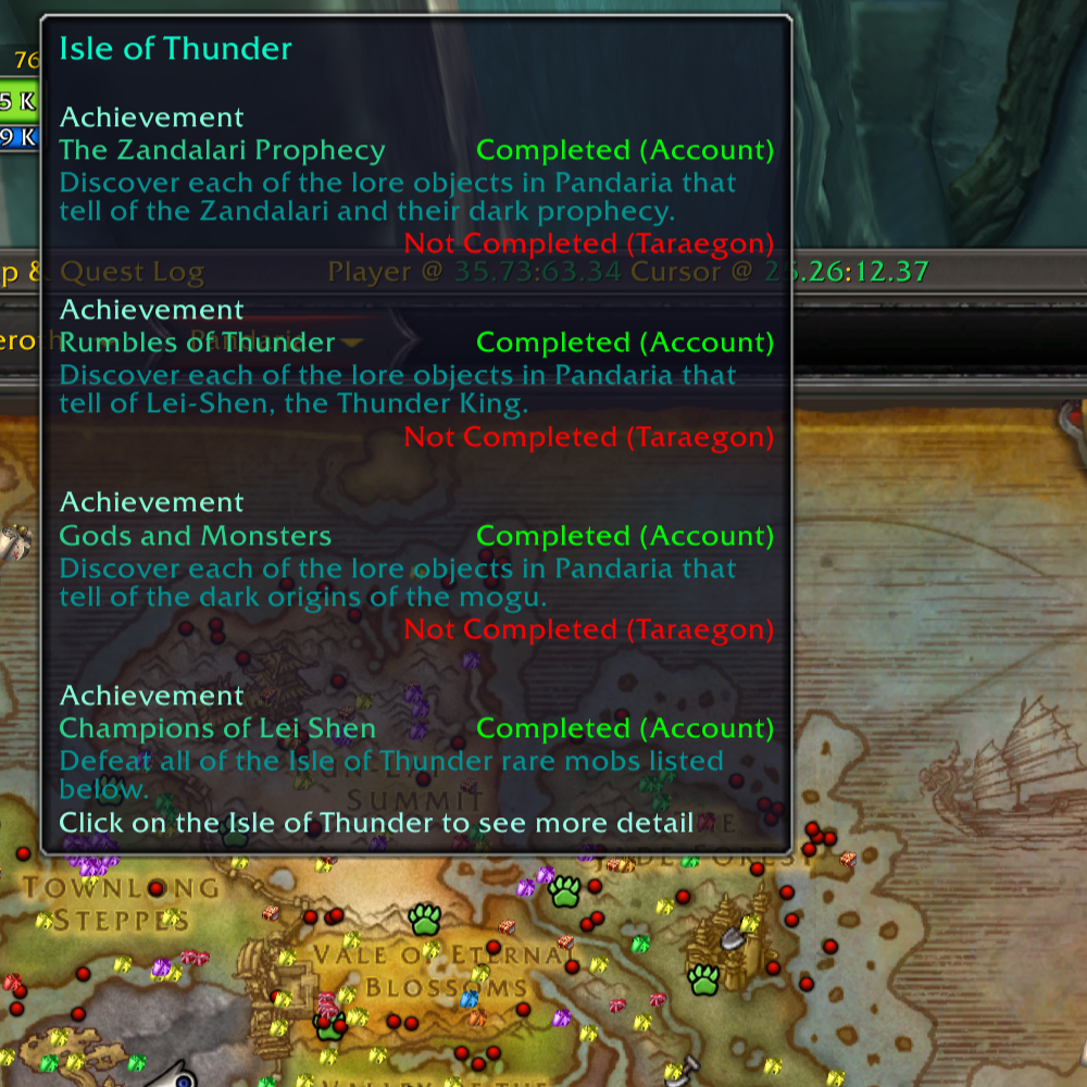 HandyNotes - Exploration Achievements - Pandaria - Gallery - World of ...