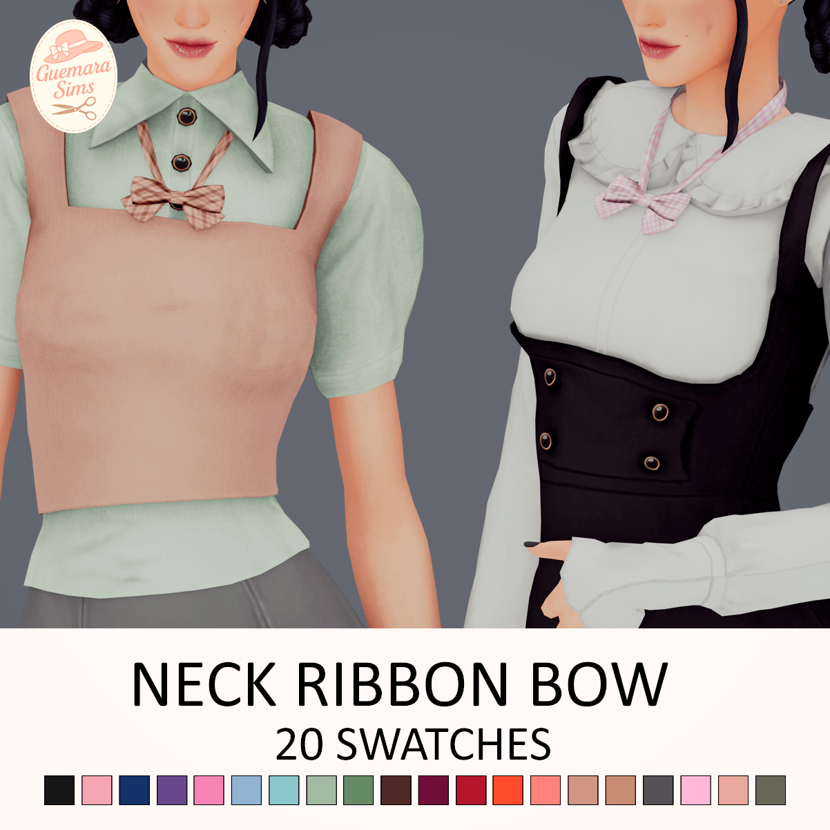 Neck Ribbon Bow - Gallery - The Sims 4 Create a Sim - CurseForge