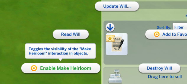 Better Make Heirloom Interaction - The Sims 4 Mods - CurseForge