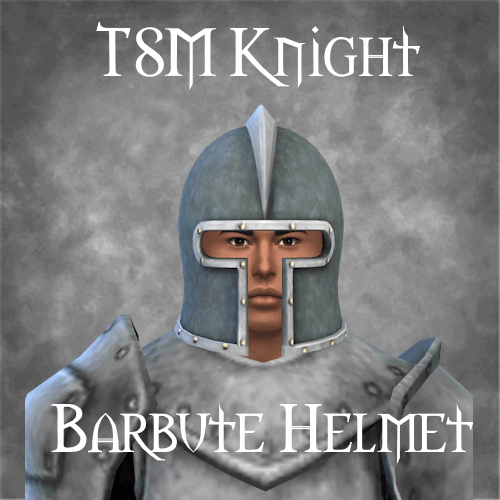 TSM Knight Sword + Barbute Helmet - Gallery - The Sims 4 Create a Sim ...