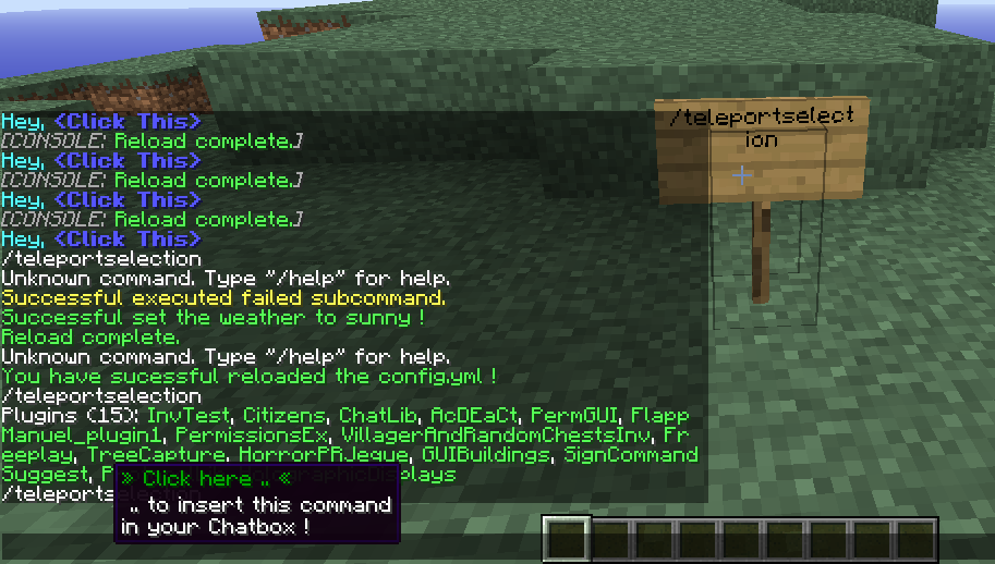 Images - SignCommandSuggest - Bukkit Plugins - Projects - Bukkit