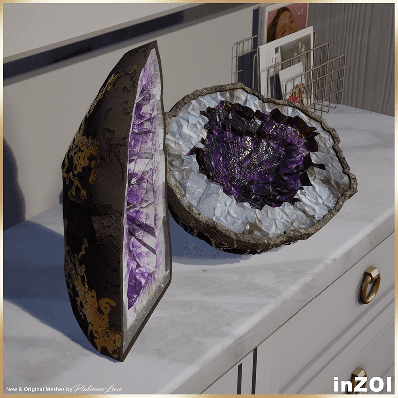 PL | Luxe Amethyst Geodes - Gallery - inZOI Build Mode - CurseForge