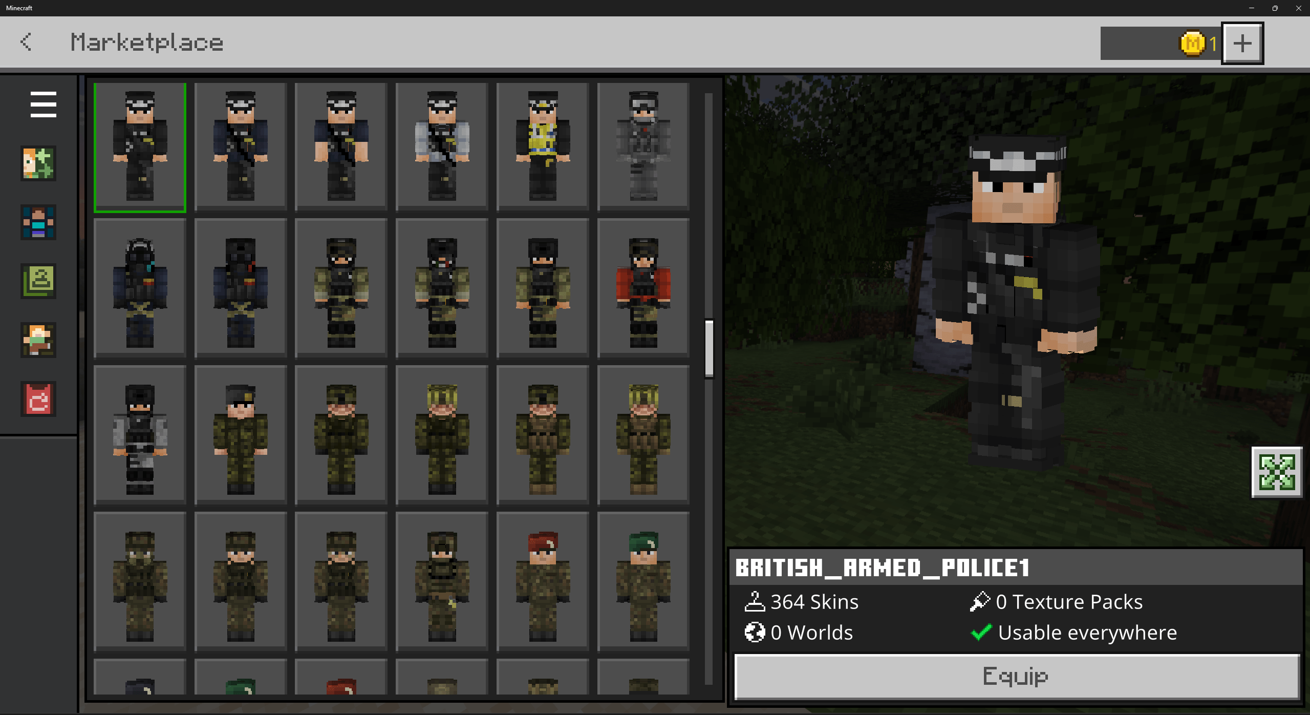 Default642172's Military Skins - Gallery - Minecraft Bedrock Skins ...
