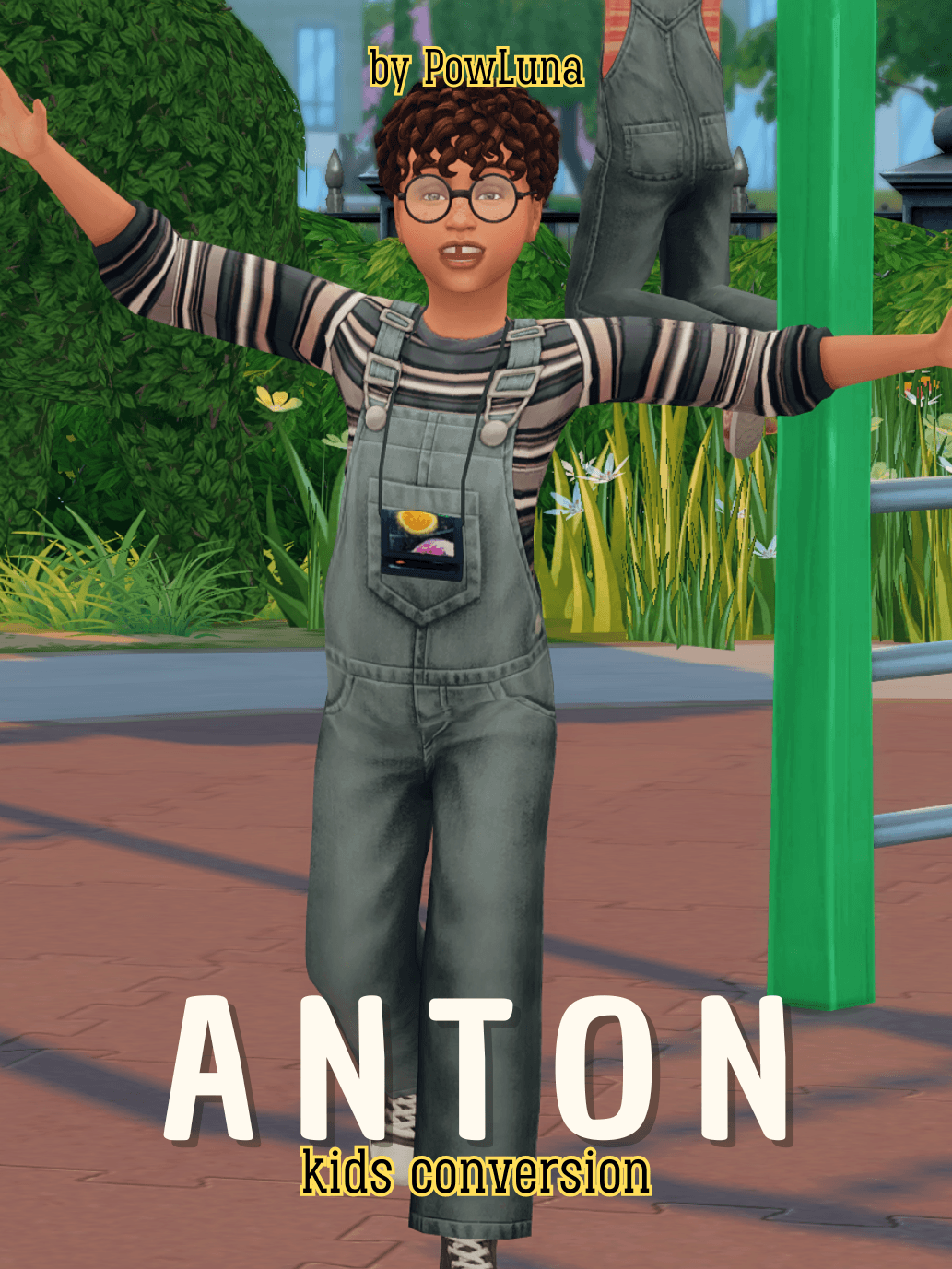 ANTON - kids denim dungarees - The Sims 4 Create a Sim - CurseForge
