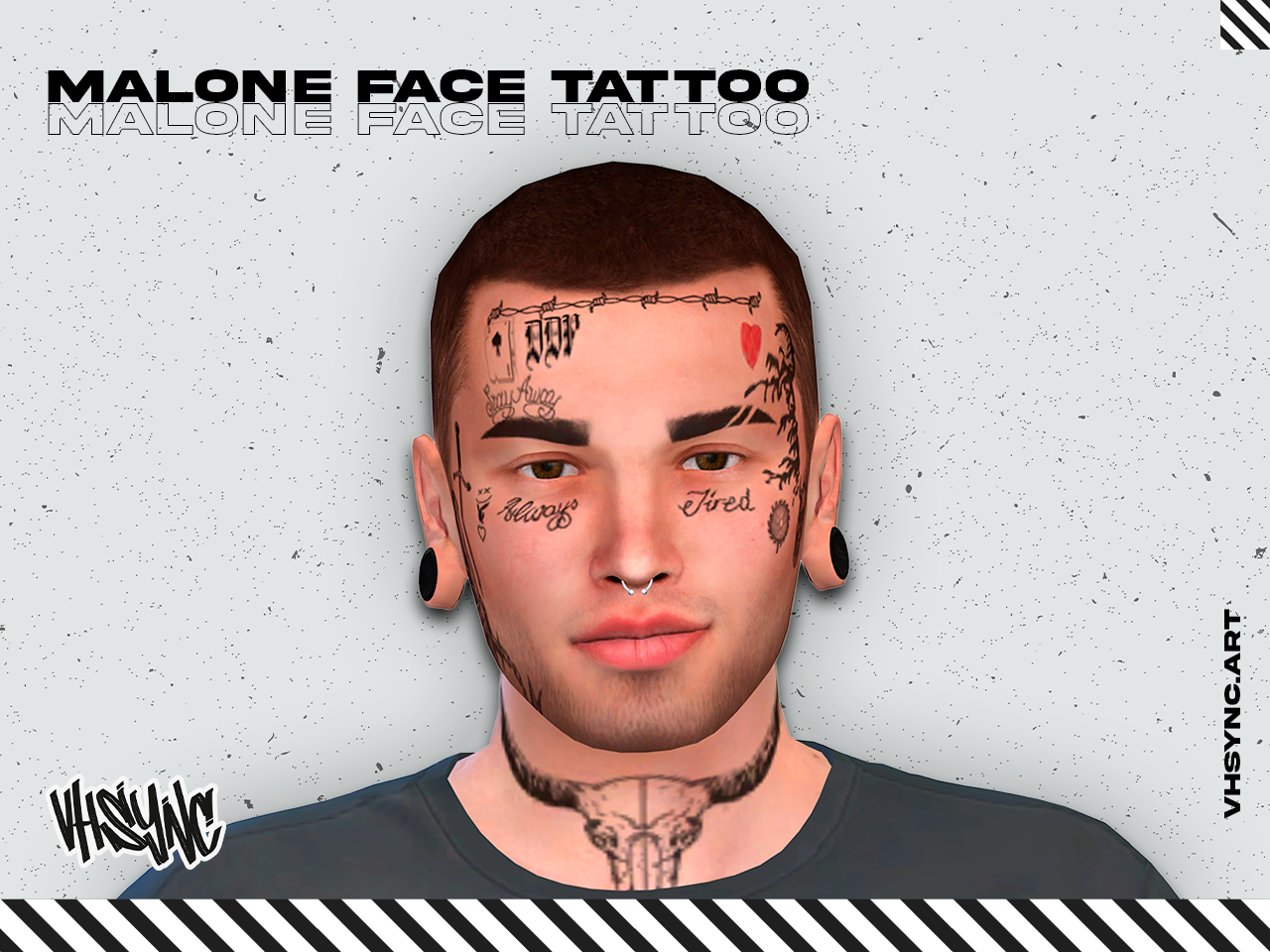 [VHSync] Malone face tattoo - Gallery - The Sims 4 Create a Sim ...