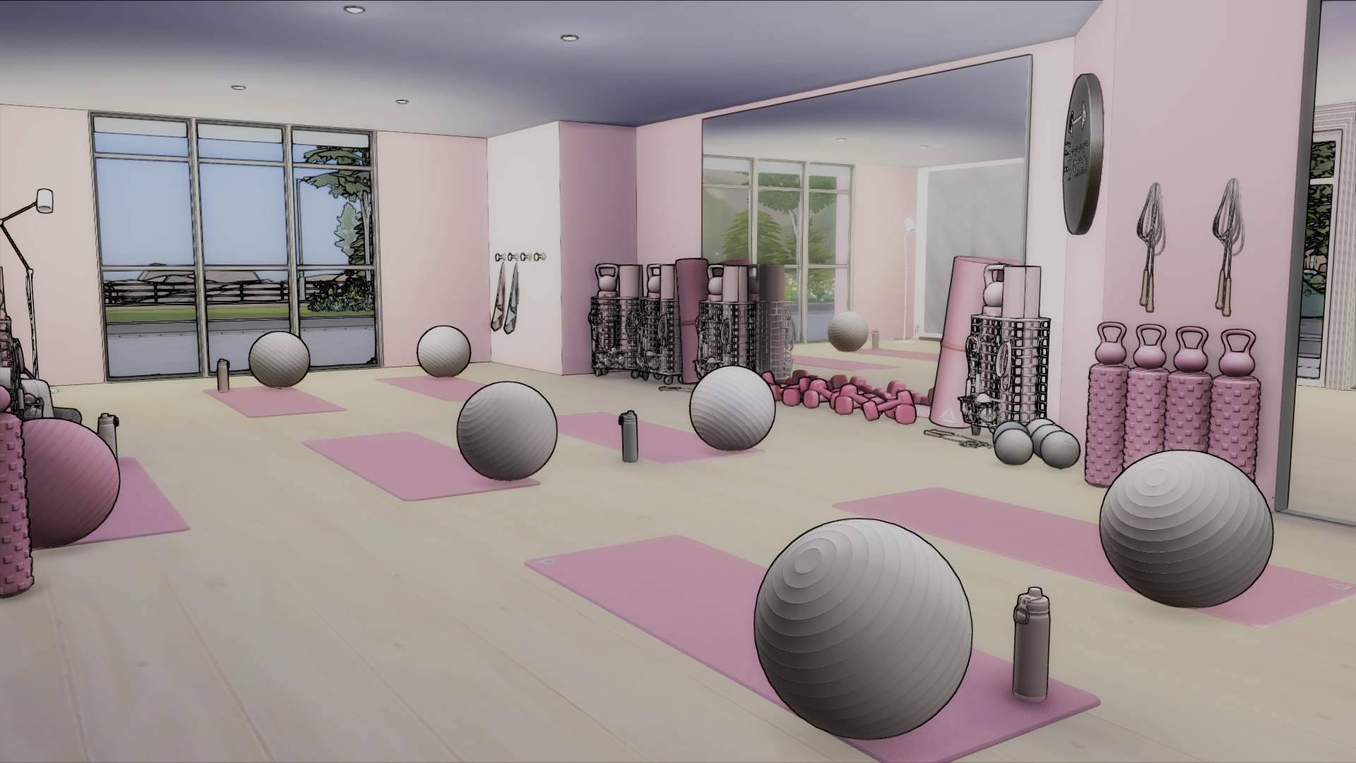 Pink Pilates Princess Studio - Gallery - The Sims 4 Rooms / Lots ...
