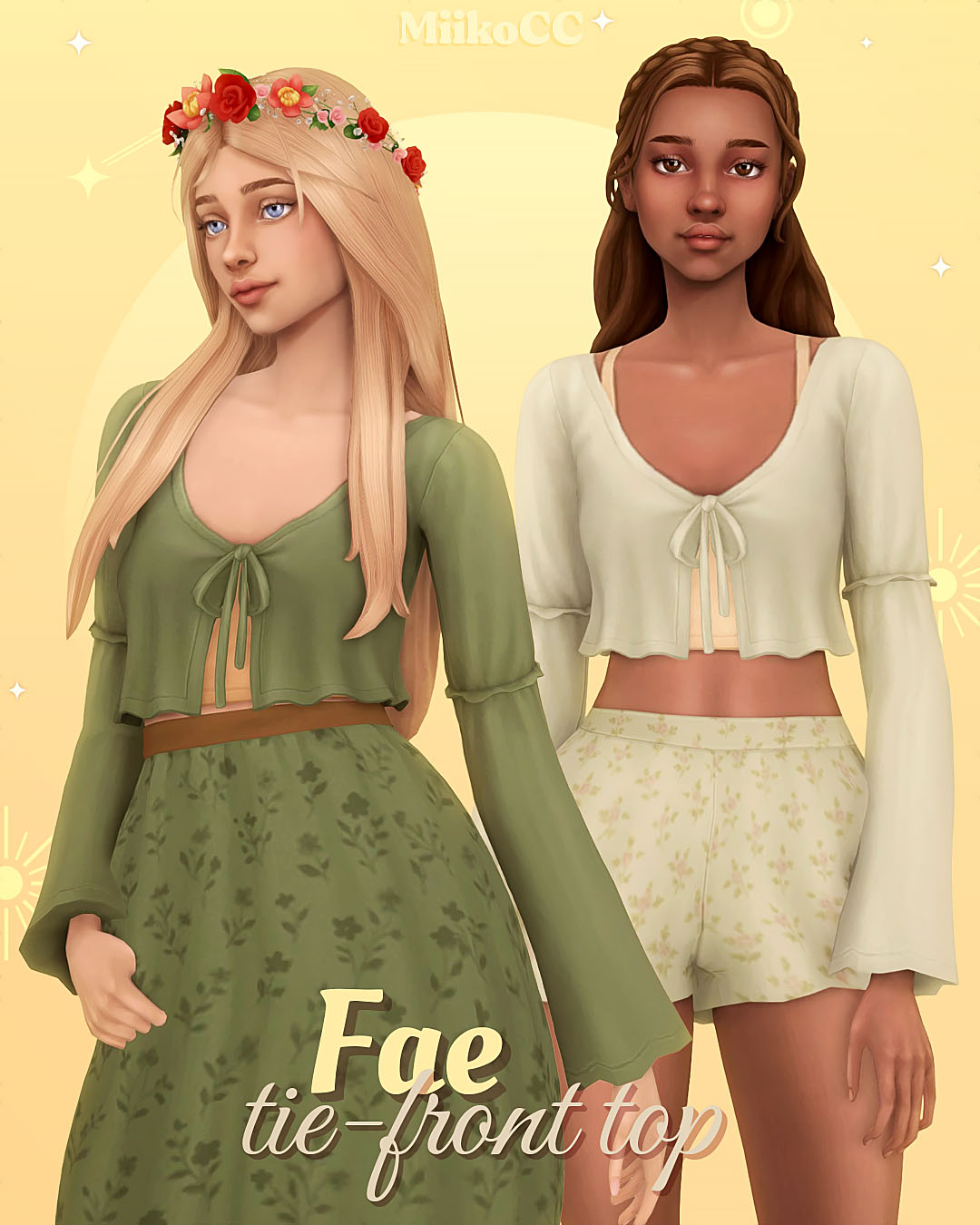 Fae tie-front top - Gallery - The Sims 4 Create a Sim - CurseForge