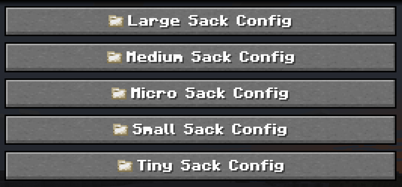 Configurable Sacks - Gallery - Minecraft Mods - CurseForge