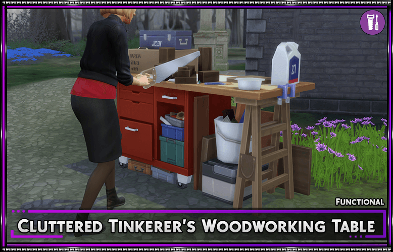 Cluttered Tinkerer's Woodworking Table - Gallery - The Sims 4 Build ...