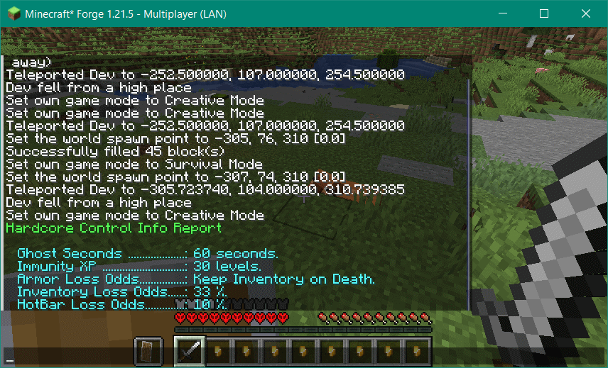 Hardcore Control Utility - Gallery - Minecraft Mods - CurseForge