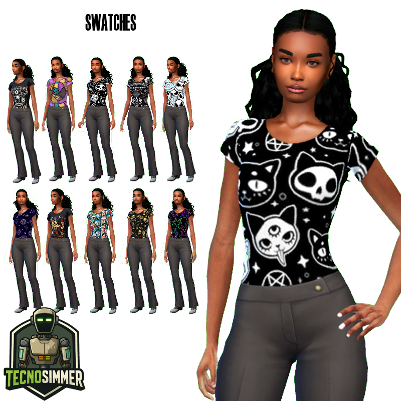 Halloween patron t-shirt - Gallery - The Sims 4 Create a Sim - CurseForge