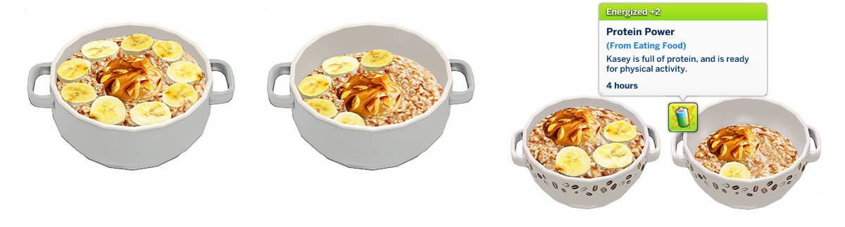Oatmeal with fruits, berries and protein - Gallery - The Sims 4 Mods ...