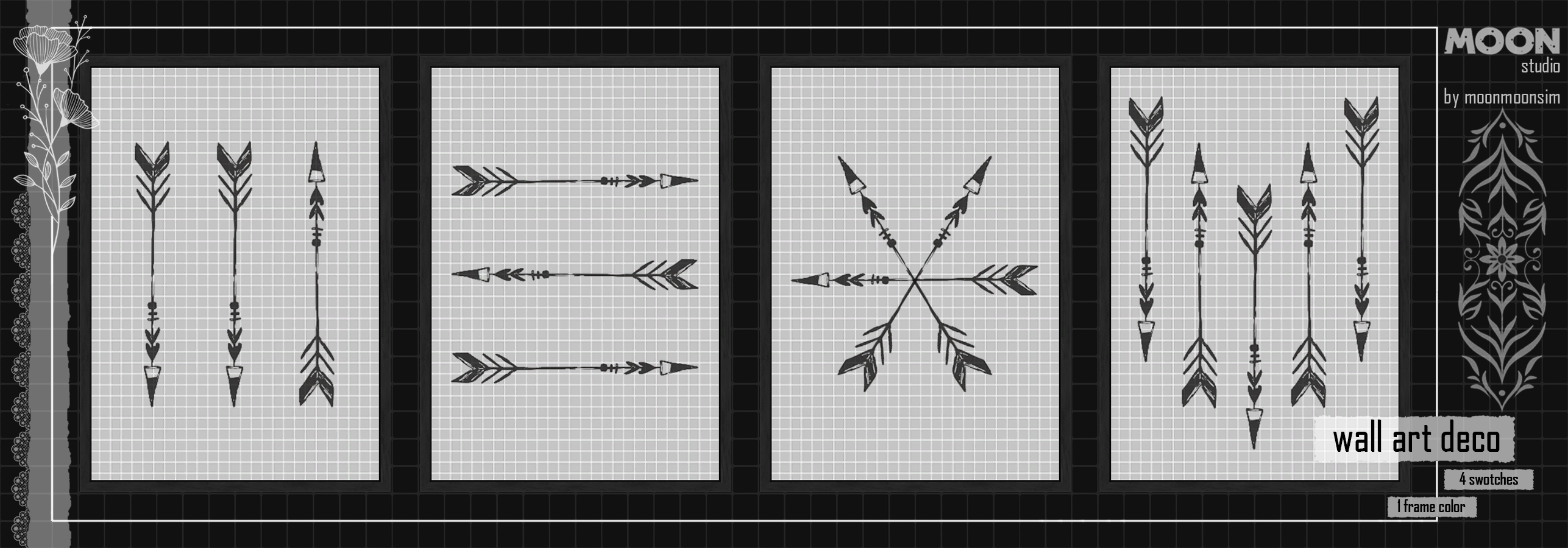 White Arrow wall art - The Sims 4 Build / Buy - CurseForge