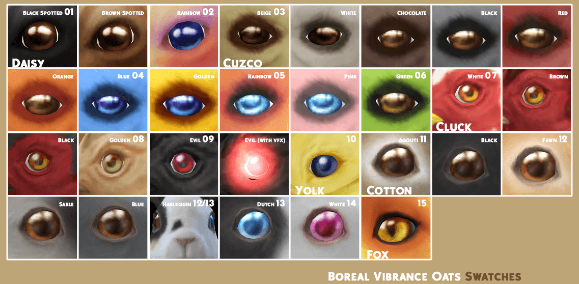 Boreal Vibrance OATS - Default Cottage Living Animal Eyes - The Sims 4 ...