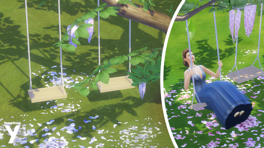 Functional Wisteria Tree Swing, Bridgerton-inspired Set - Gallery - The ...