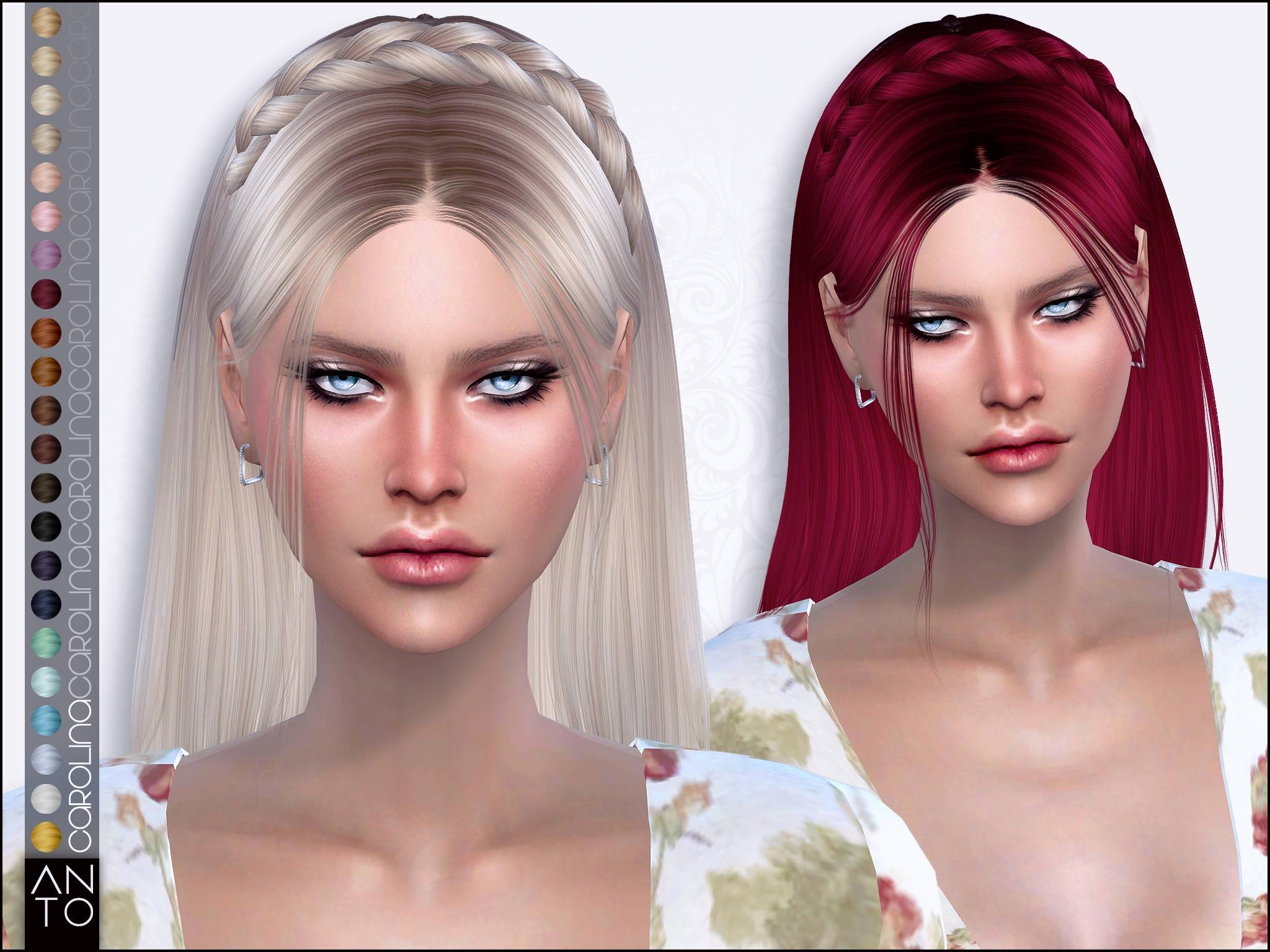 Carolina Hairstyle - Gallery - The Sims 4 Create a Sim - CurseForge