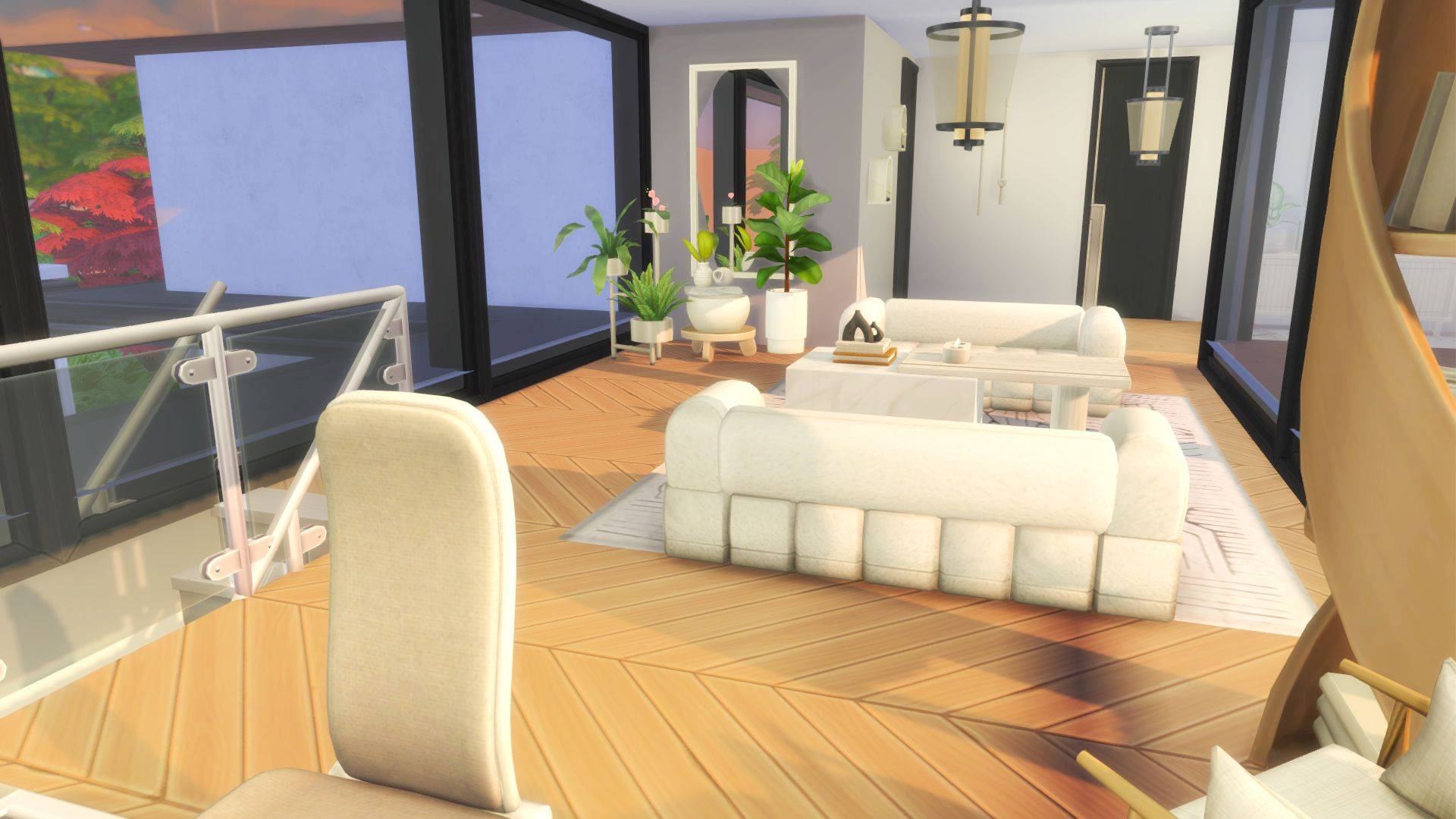 Zen Abode - Open Office & Sitting Area - Gallery - The Sims 4 Rooms ...