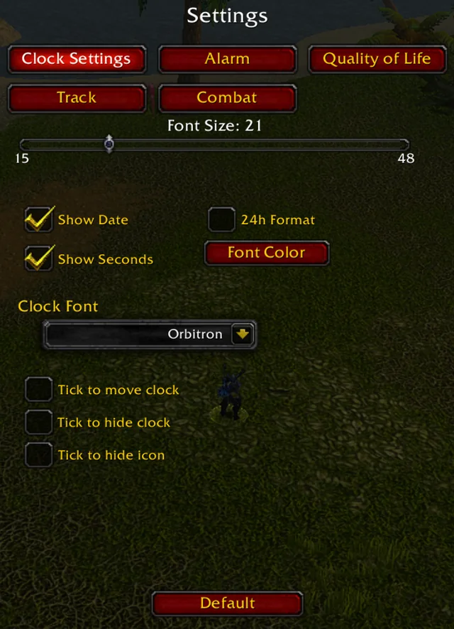 NiceClock - Gallery - World of Warcraft Addons - CurseForge