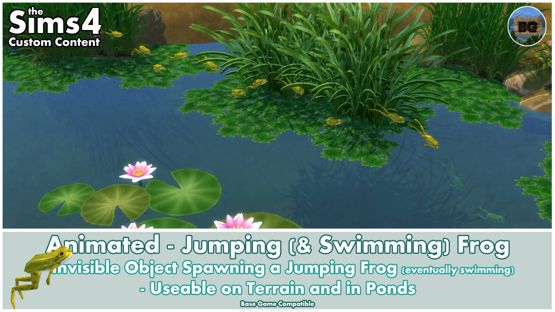 Animated Jumping Frog ~ Animal ~ Amphibian ~ Pet - The Sims 4 Build ...