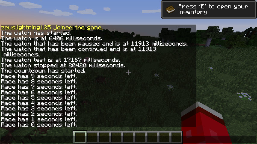 StopWatch - Minecraft Bukkit Plugins - CurseForge