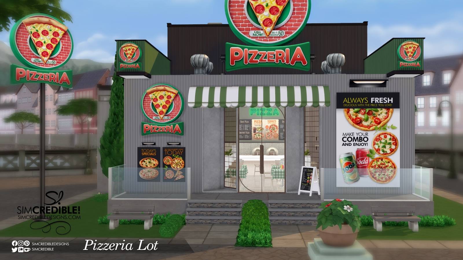 Pizzeria -Lot 🍕 - Gallery - The Sims 4 Rooms / Lots - CurseForge