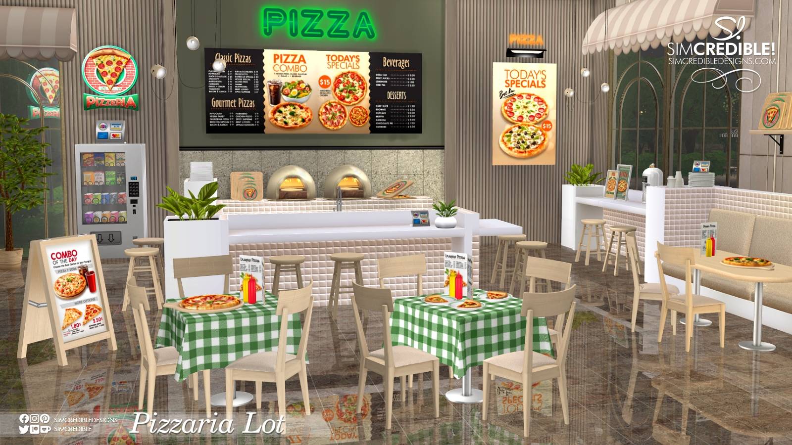 Pizzeria -Lot 🍕 - Gallery - The Sims 4 Rooms / Lots - CurseForge