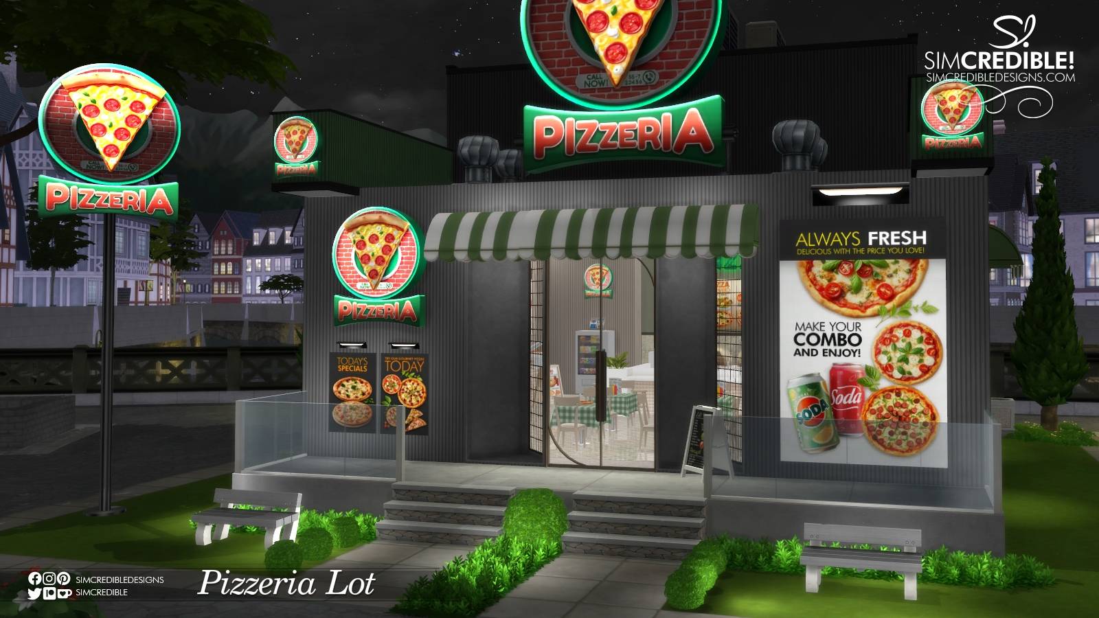Pizzeria -Lot 🍕 - Gallery - The Sims 4 Rooms / Lots - CurseForge