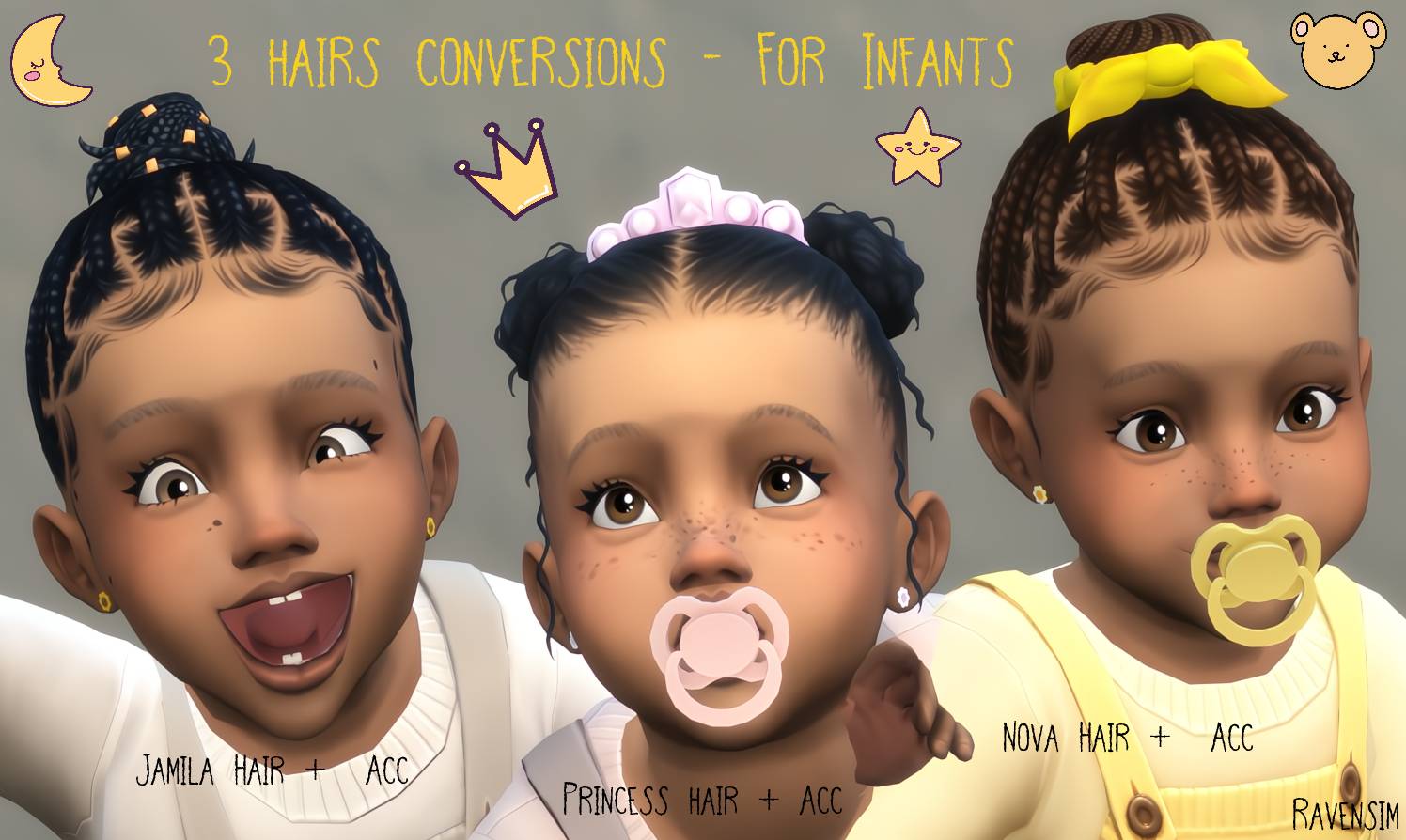 Nova Hair For Infants - Gallery - The Sims 4 Create a Sim - CurseForge