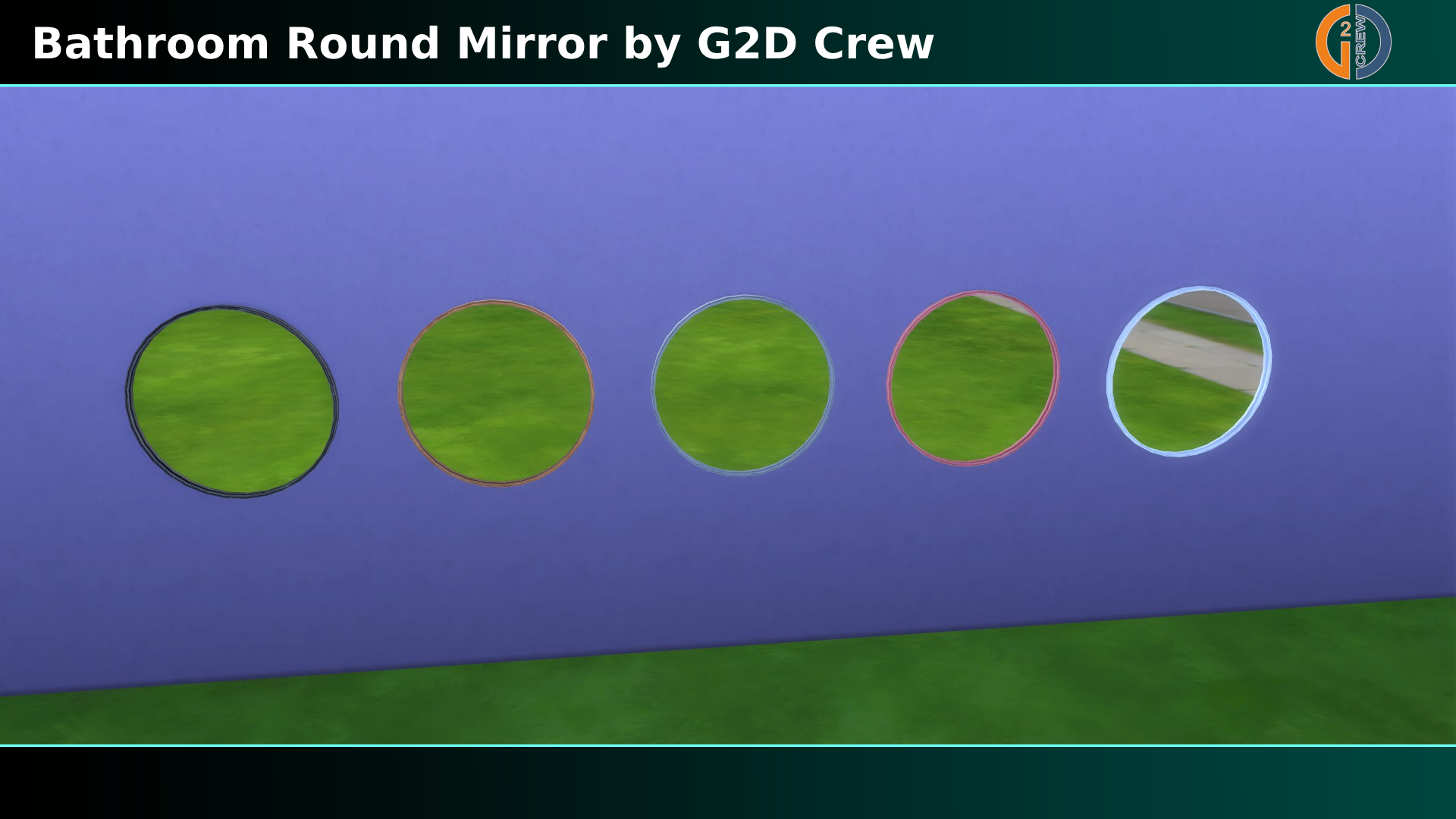 Round bathroom Mirror By G2D Crew - Gallery - The Sims 4 Build / Buy - CurseForge