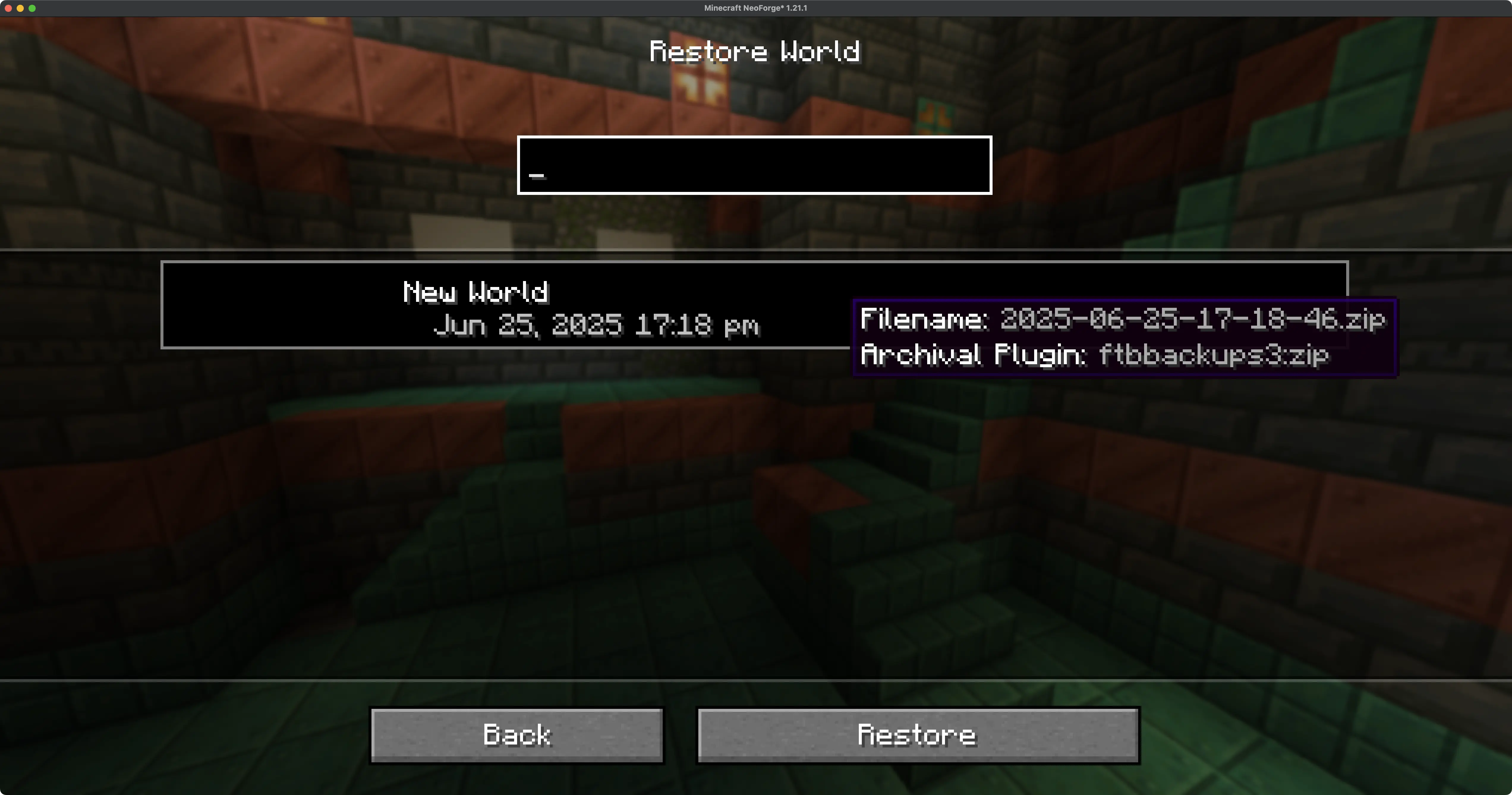 FTB Backups 3 - Minecraft Mods - CurseForge