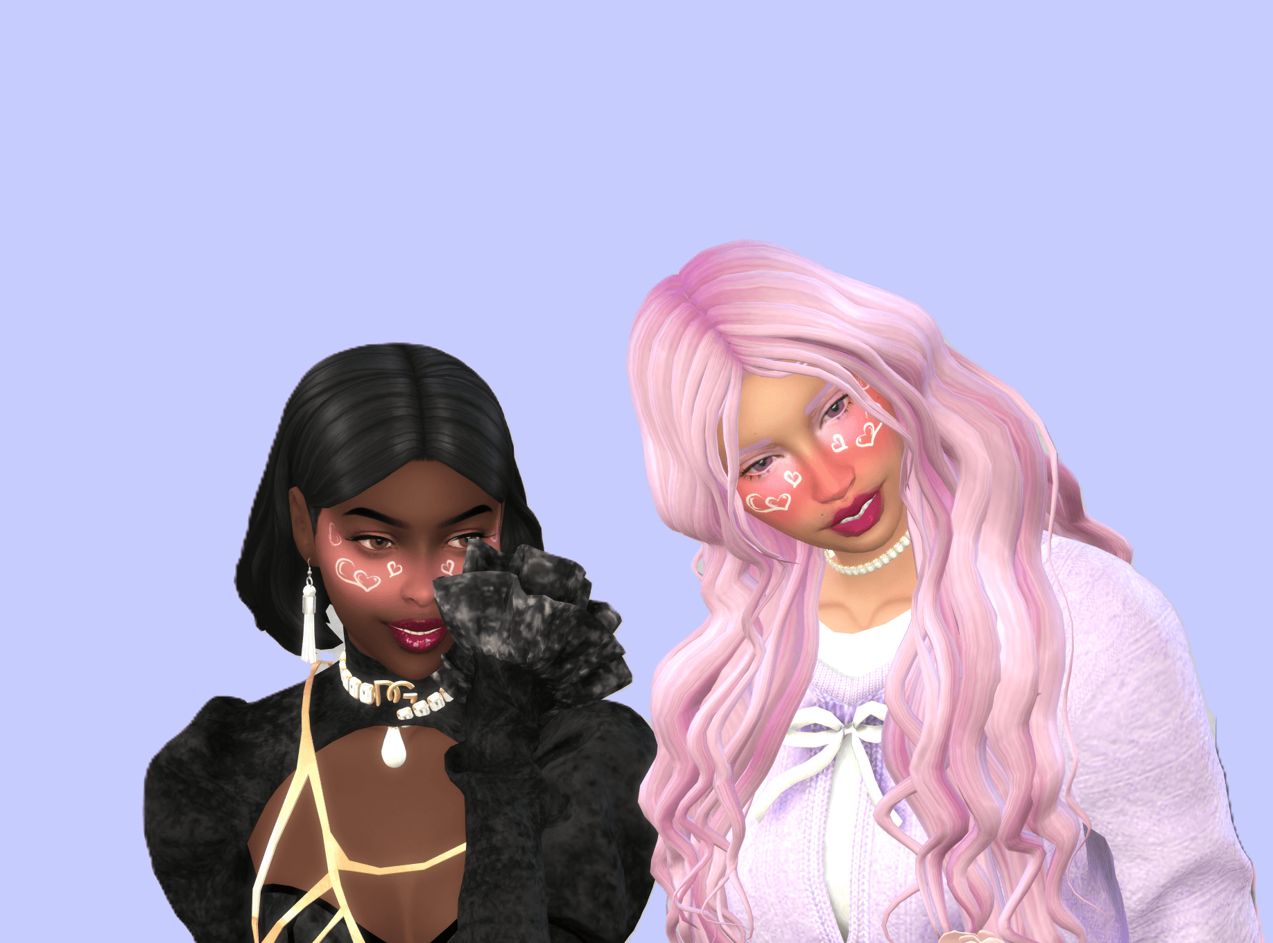 Sweetheart Blush – Soft Cheek Blush with White Heart Accents - Gallery ...