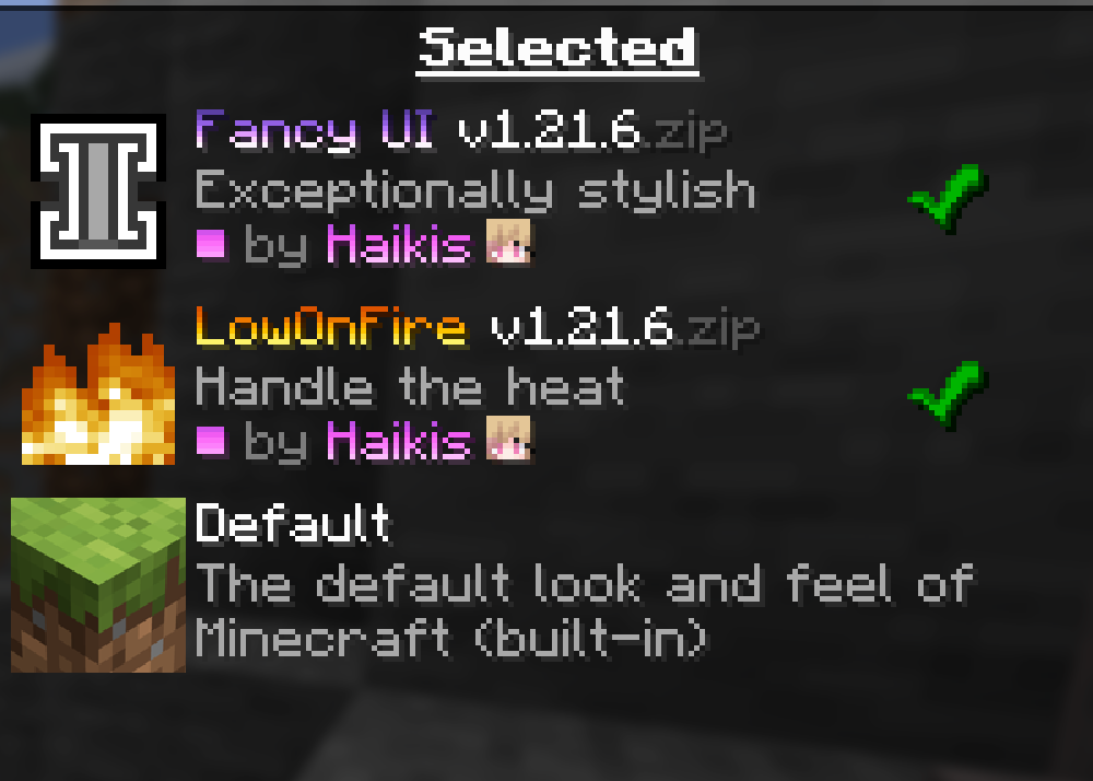 Fancy UI Minecraft Texture Pack