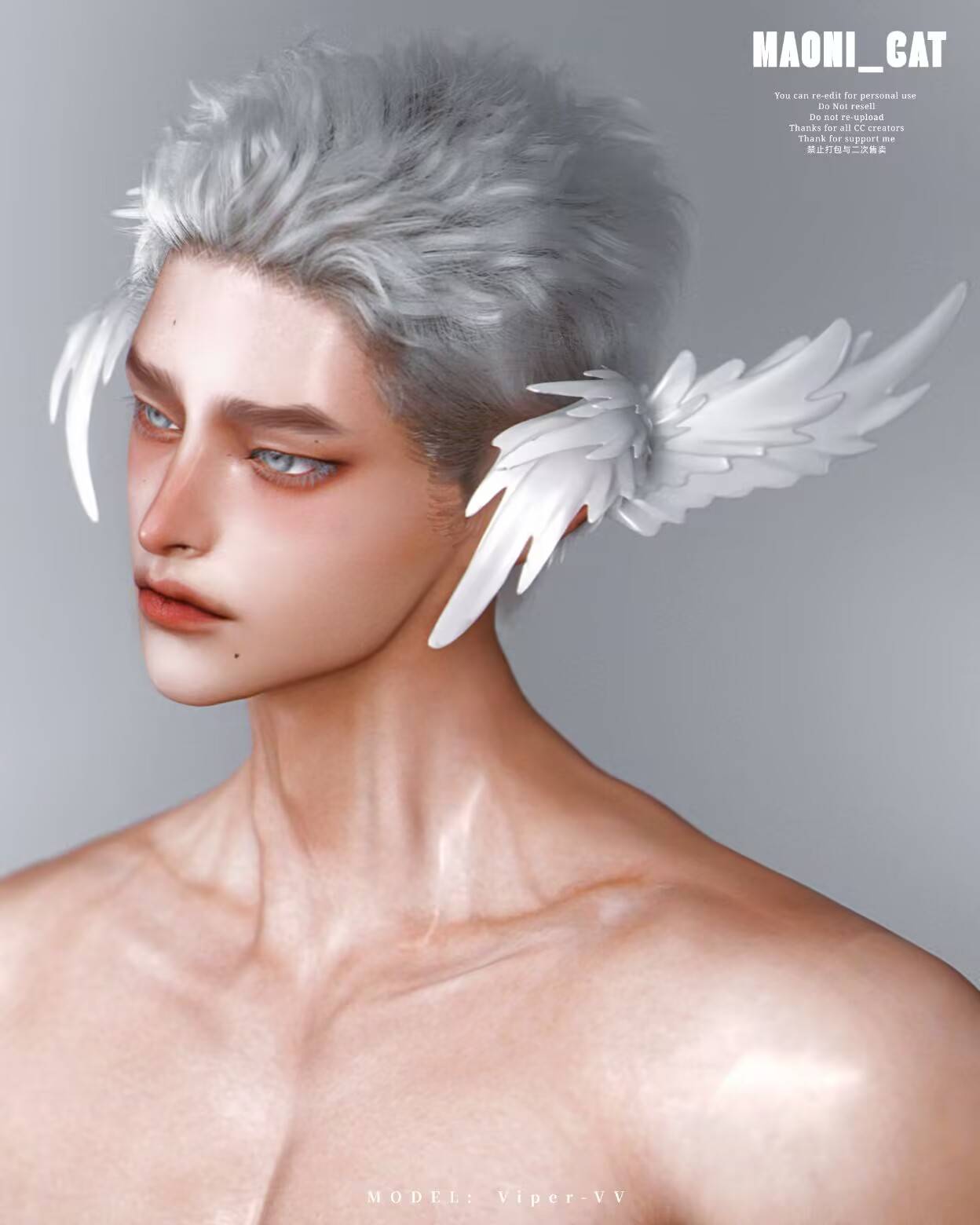 [Maoni_cat]Angelic Artificial Ear - Gallery - The Sims 4 Create a Sim ...