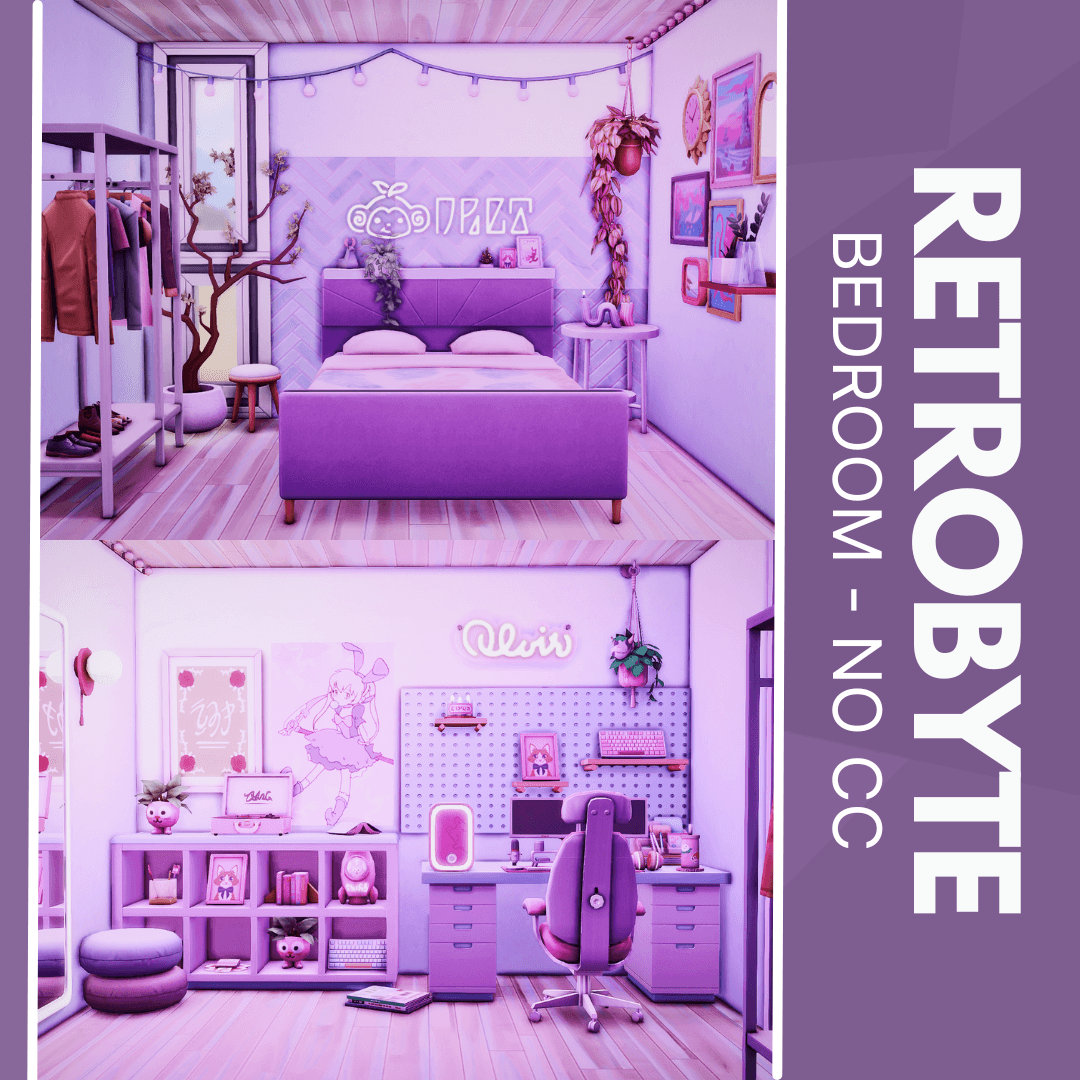 Retrobyte - No CC - Gallery - The Sims 4 Rooms / Lots - CurseForge