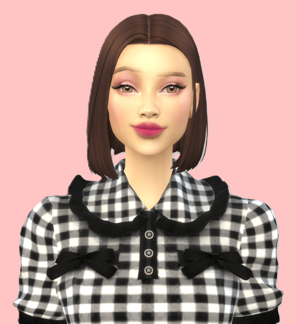 Straight Line Brows – Minimalist Eyebrow CC (24 Swatches) | Maxis Match ...