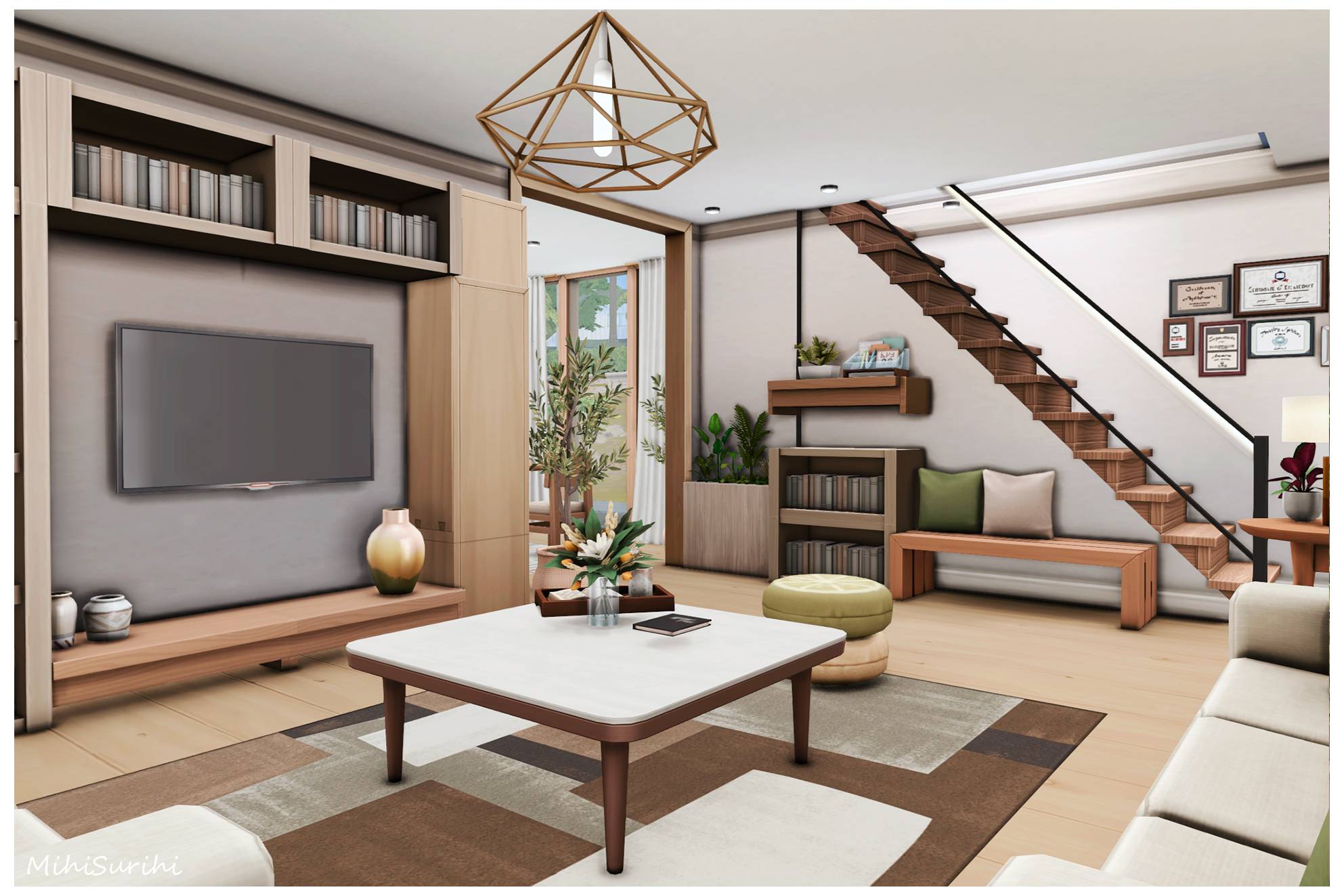 Lyla House NO CC - Modern Wooden - Gallery - The Sims 4 Rooms / Lots - CurseForge