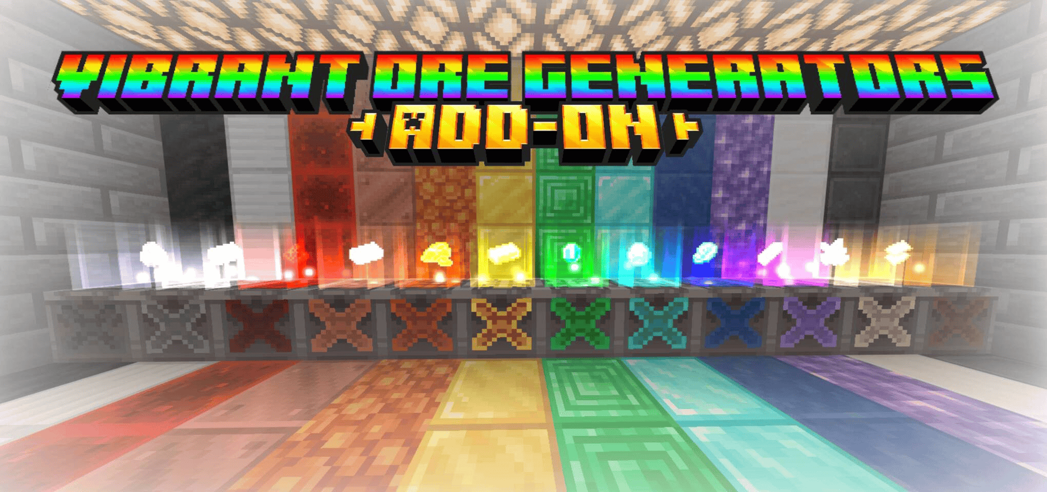 Vibrant Ore Generators Add-on - Gallery - Minecraft Bedrock Addons - CurseForge