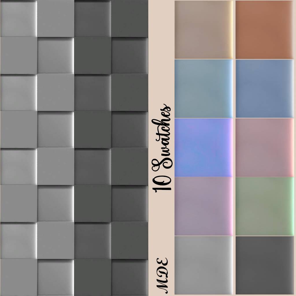 Squares Wall & Floor Tiles 3D - Gallery - The Sims 4 Build / Buy ...