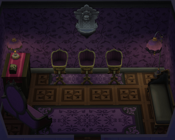 Vampire Triplets Bedroom in Black and Purple - Gallery - The Sims 4 ...