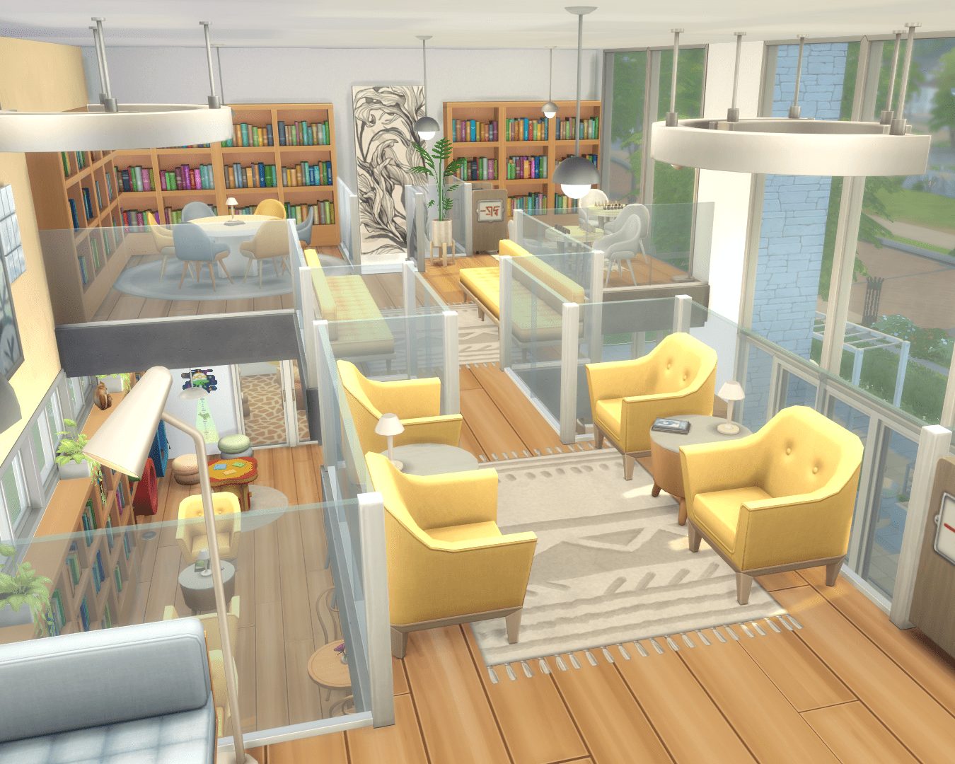 Modern Newcrest Library - Gallery - The Sims 4 Rooms / Lots - CurseForge