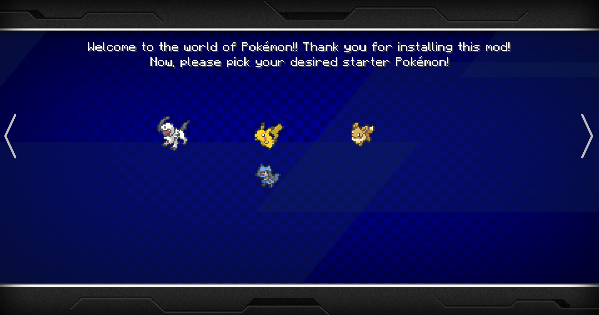 Perfect IV Shiny Starters with more starters! (Pixelmon) - Gallery - Minecraft Data Packs ...