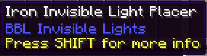 BBL Invisible Lights - Gallery - Minecraft Mods - CurseForge