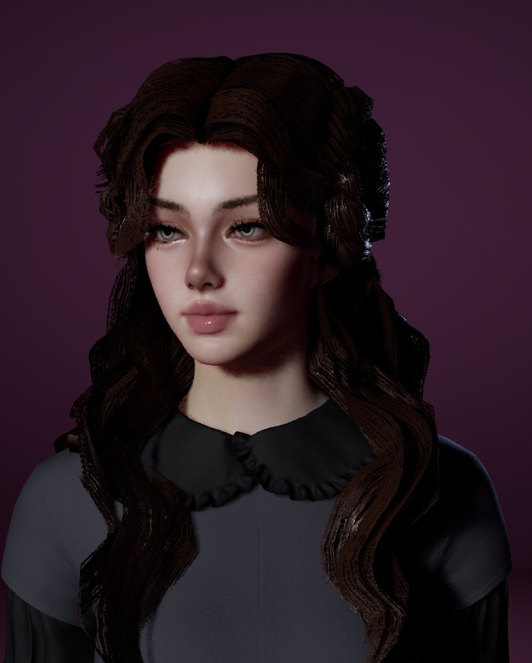 Girlish_hairstyle_6_colors_71D2EF24 - Gallery - inZOI Create a Zoi ...