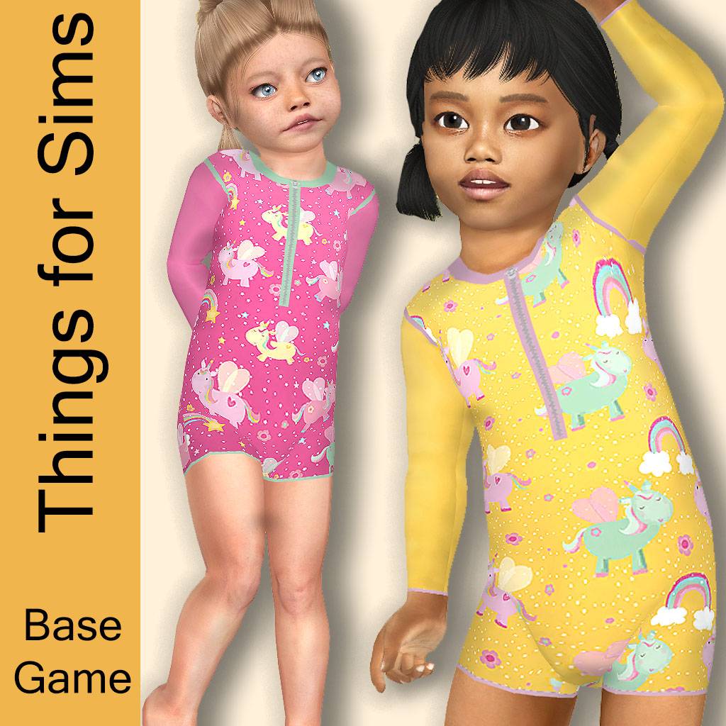 Toddler Unicorn Girls Wetsuit - Gallery - The Sims 4 Create a Sim ...