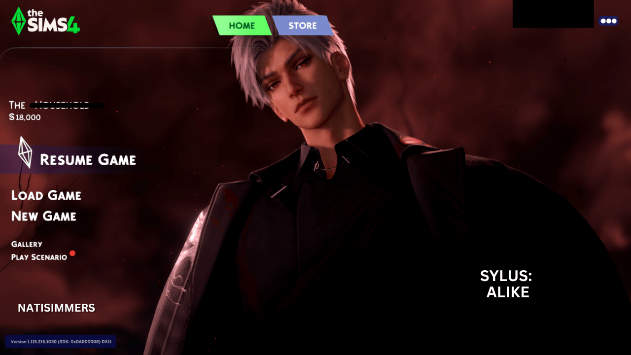 LADS: Sylus ( 秦彻 ) Alike Main Menu Override - Gallery - The Sims 4 Mods ...