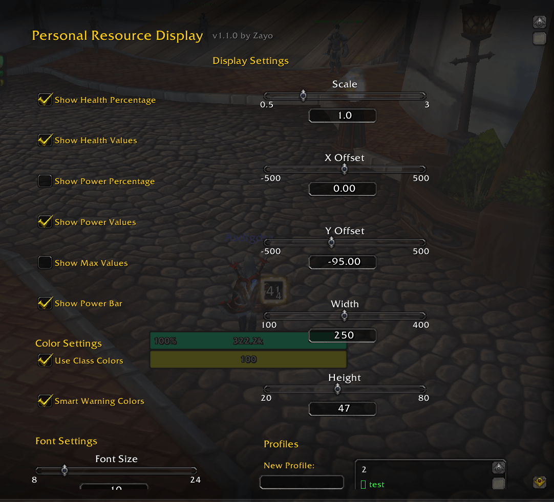 Personal Resource Display (PRD) - Gallery - World of Warcraft Addons ...