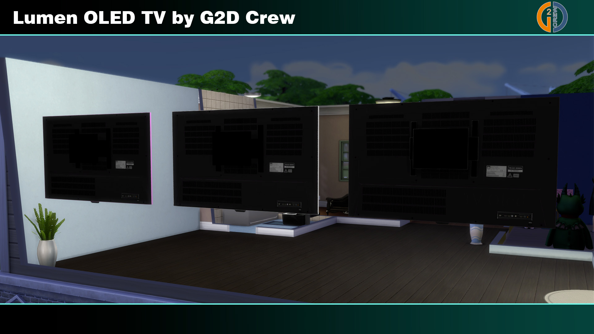 Lumen OLED TV by G2D Crew - Gallery - The Sims 4 Build / Buy - CurseForge