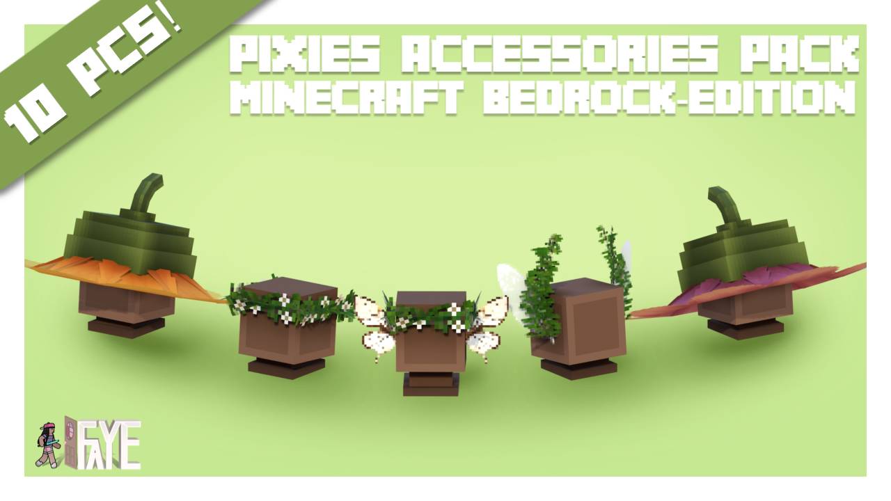 The Faye Garden Decorations Pack | Minecraft PE Addons